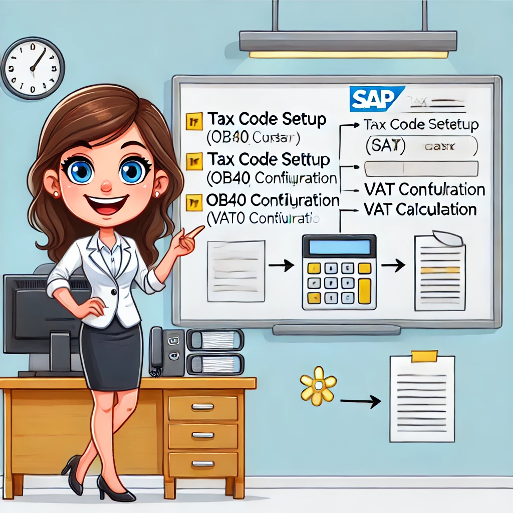 SAP FI:세금 코드(Tax Code) 설정 및 자동 전기 과정 - MOYO
